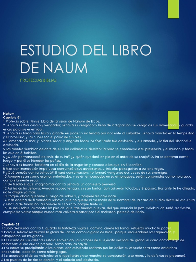 Estudio Del Libro de Nahum | PDF