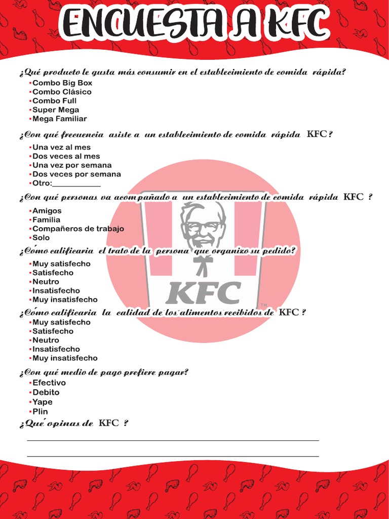 KFC Encuesta-Mayra Salvatierra PDF | PDF