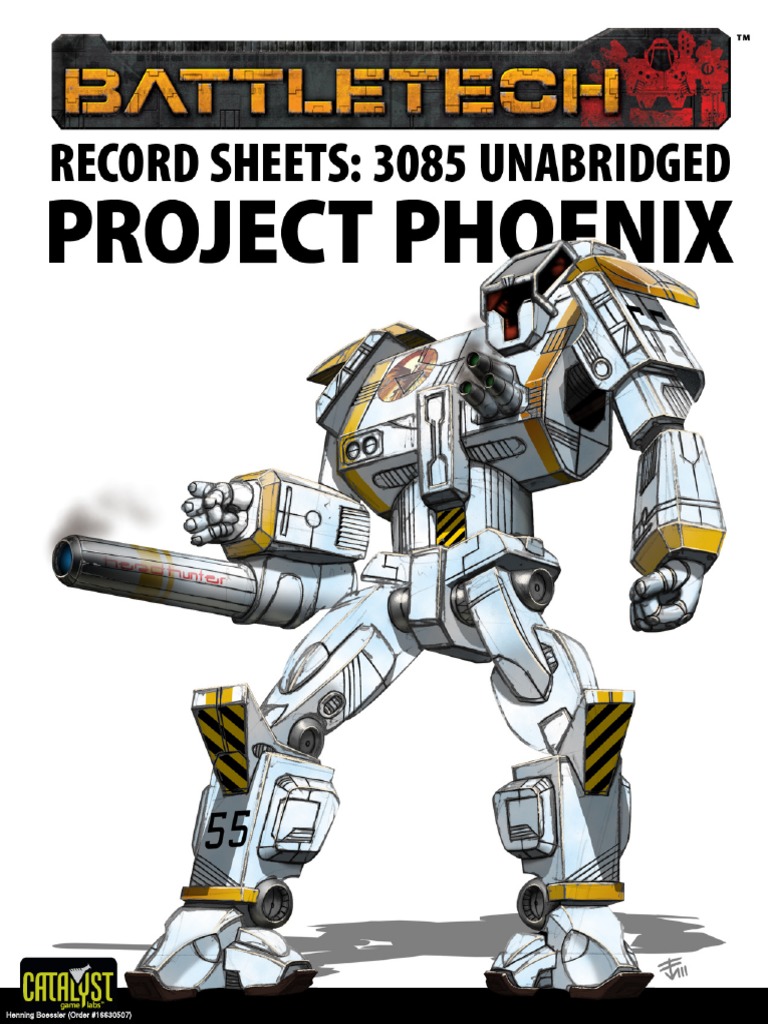 Record Sheet 3085 - Project Phoenix PDF | PDF | Battle Tech