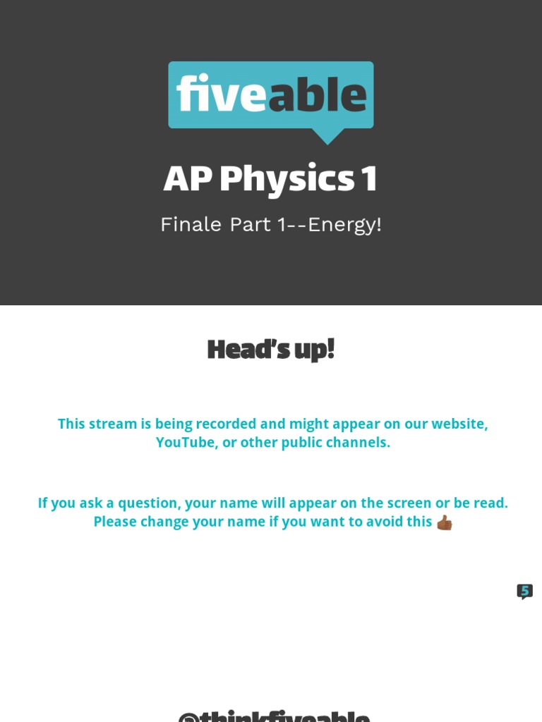 AP Physics 1 Finale | PDF | Collision | Force
