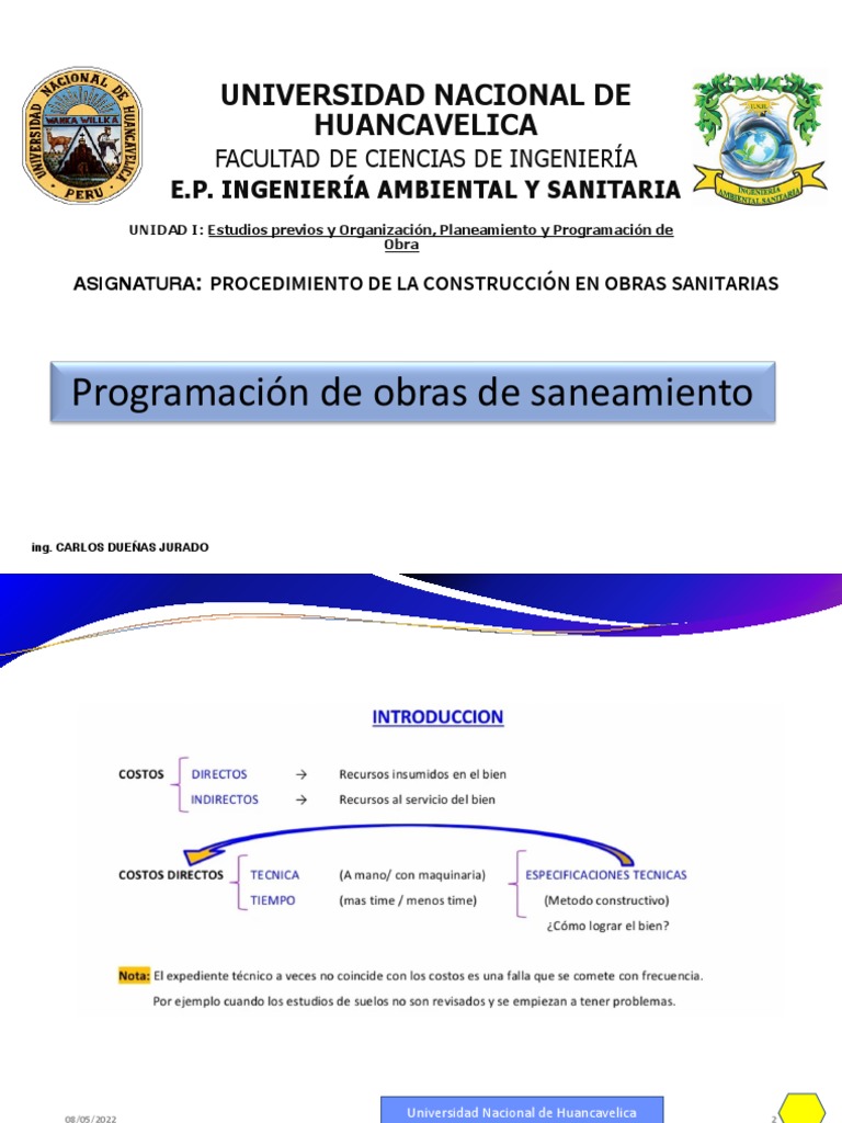 Programacion de Obras PDF | PDF