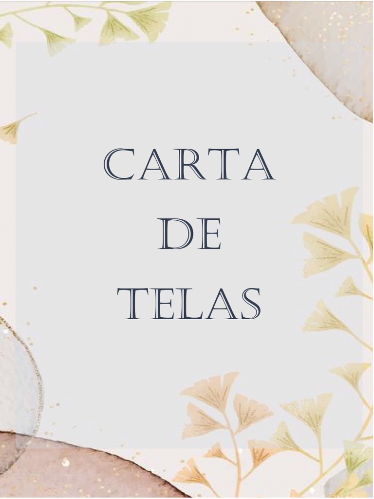 Carta de Telas Historia de Moda | PDF