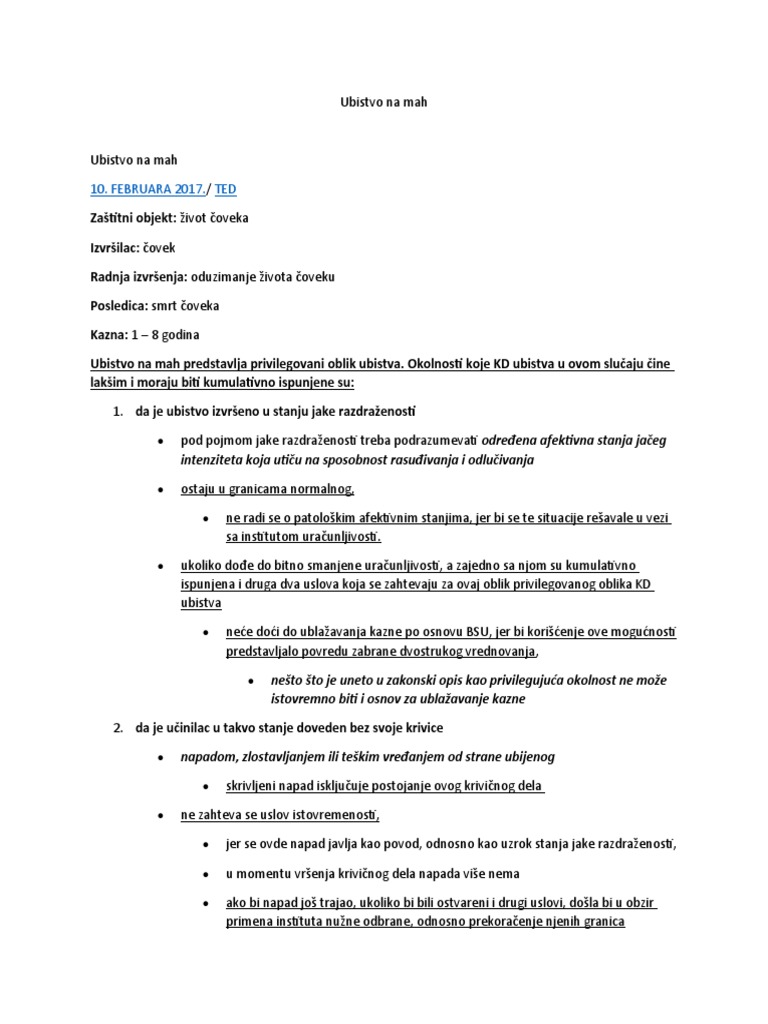 Ubistvo Na Mah | PDF