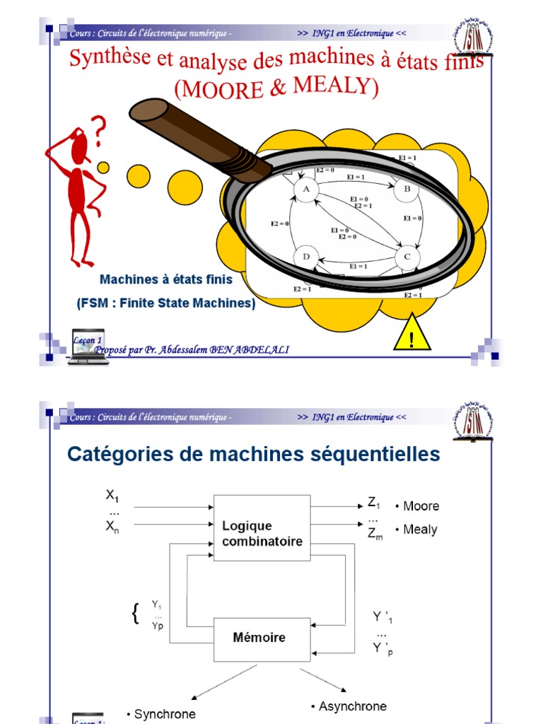 FSM et Circuits Séquentiels | PDF | Électronique | Informatique