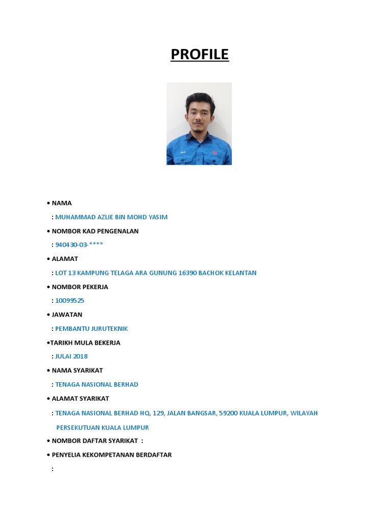 Profile Buku Log A1 | PDF
