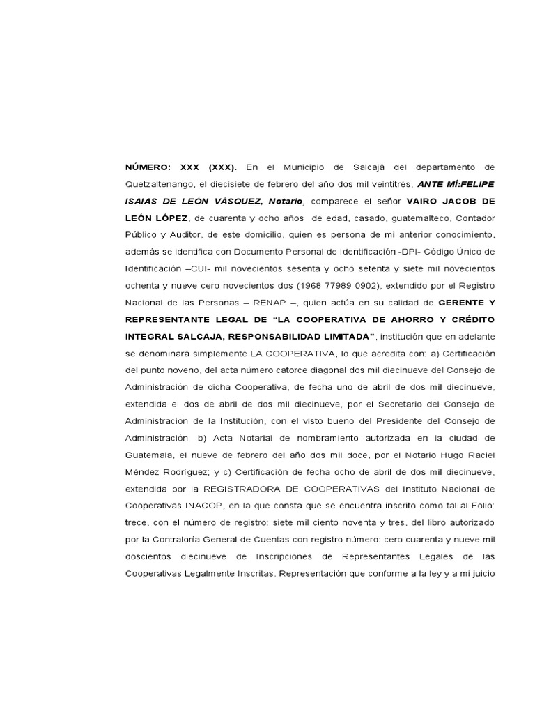 MINUTA CARTA DE PAGO | PDF