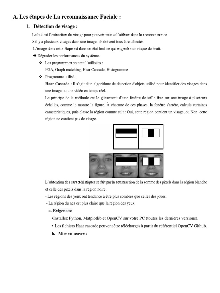 Reconnaissance Faciale avec Dlib et Haar | PDF | Machine à vecteurs de ...