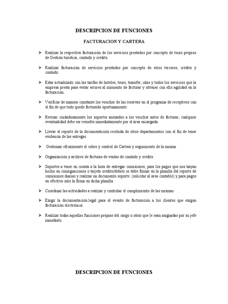 Funciones Area de Contabilidad | Descargar gratis PDF | Contabilidad ...