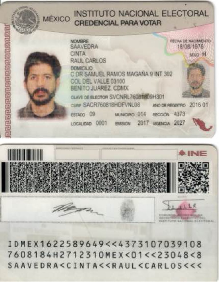 Credencial INE 2017-2027 PDF | PDF