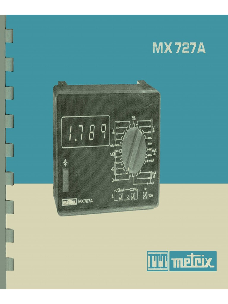MX 727A Metrix SM FR | PDF