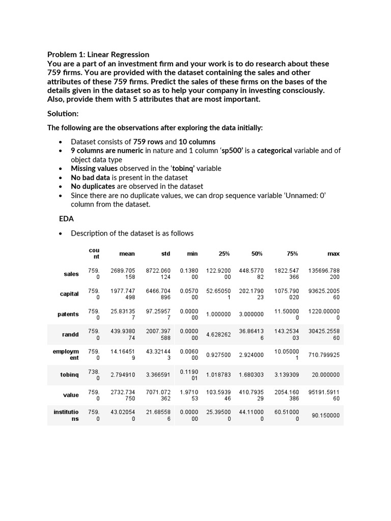 Sukanya Linear LogisticRegression Report | PDF | Coefficient Of ...