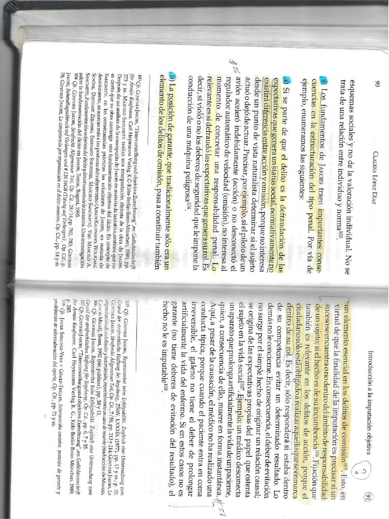Libro Introducción A La Imputación Objetiva 2 Claudia Lopez Pdf