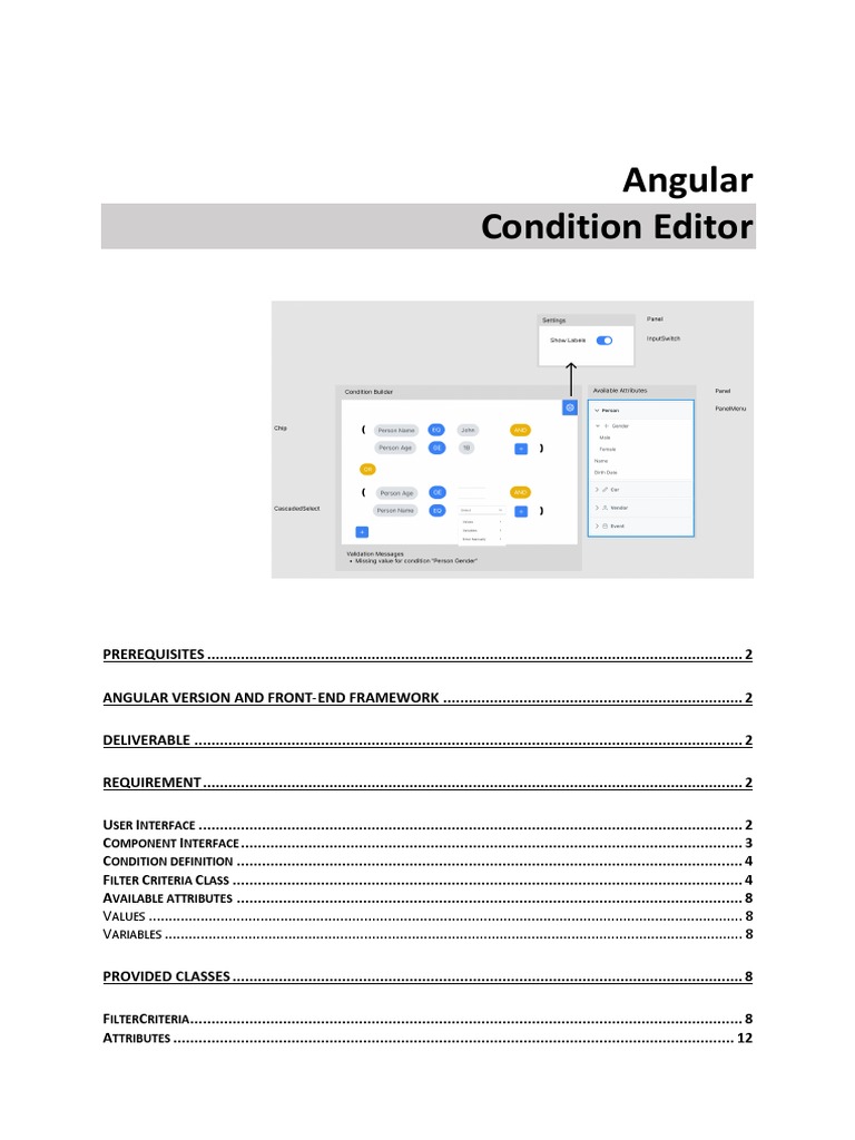 Condition Editor | PDF | Data Type | Variable (Computer Science)