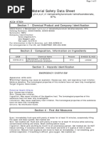 Material Safety Data Sheet Caffeine | PDF | Dangerous Goods | Personal ...