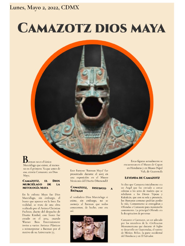 Camazotz Dios Maya PDF | PDF