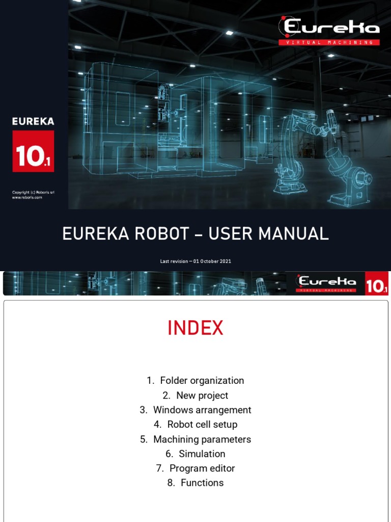 E10 EUREKA ROBOT-USER MANUAL Eng PDF | PDF | Computer File | 3 D ...