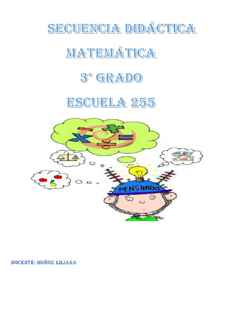 Matemática 3° Grado 255 | PDF | Multiplicación | Matemáticas