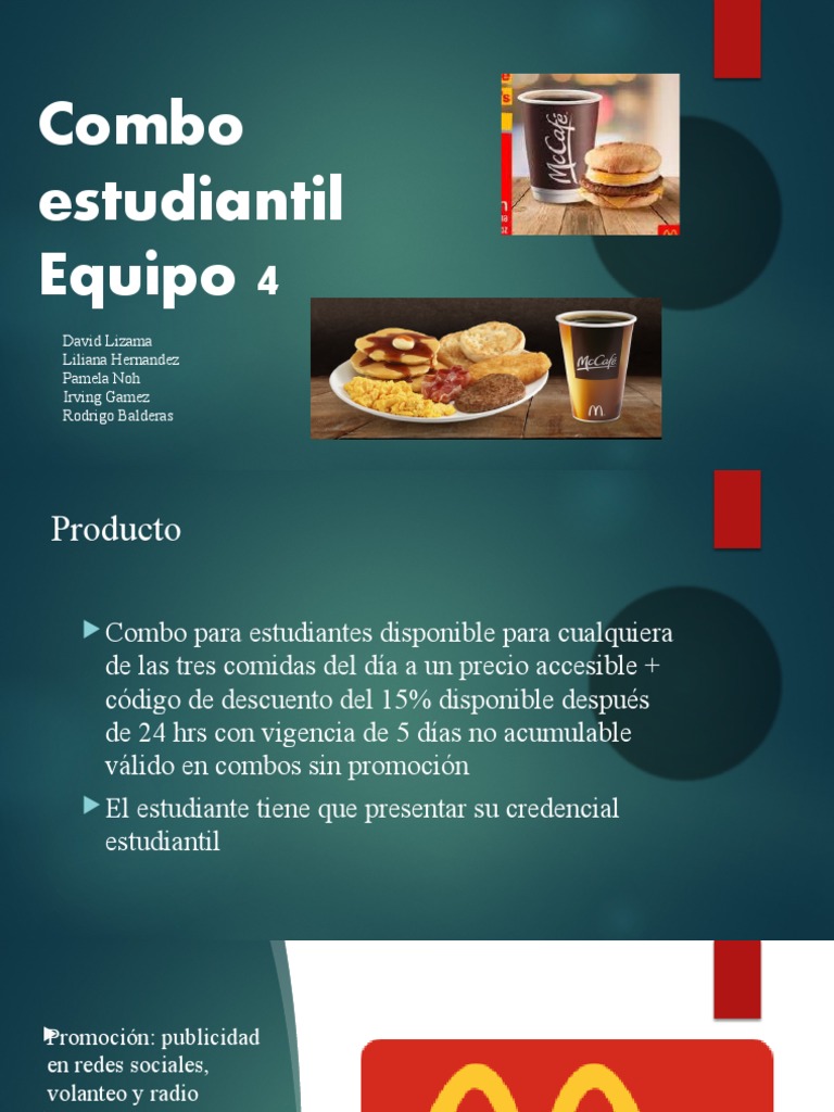 Combo Estudiantil MC Donalds | PDF