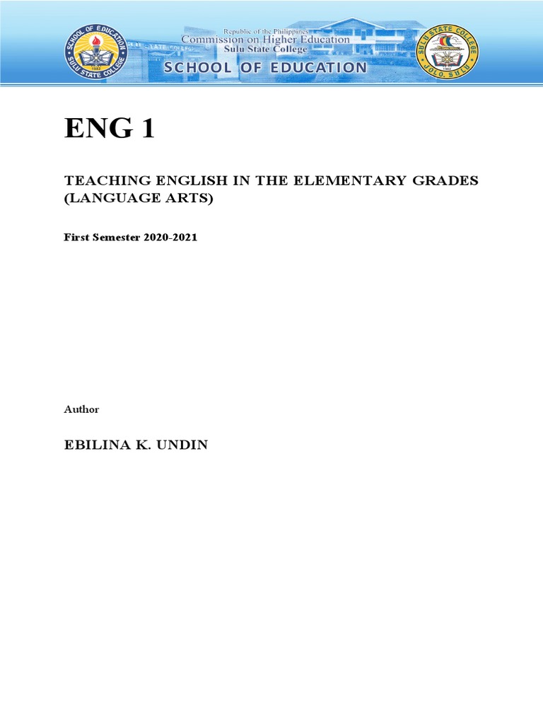 Eng 1 Module | PDF | Learning | Educational Assessment