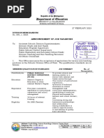 Deped Gentri Memo | PDF