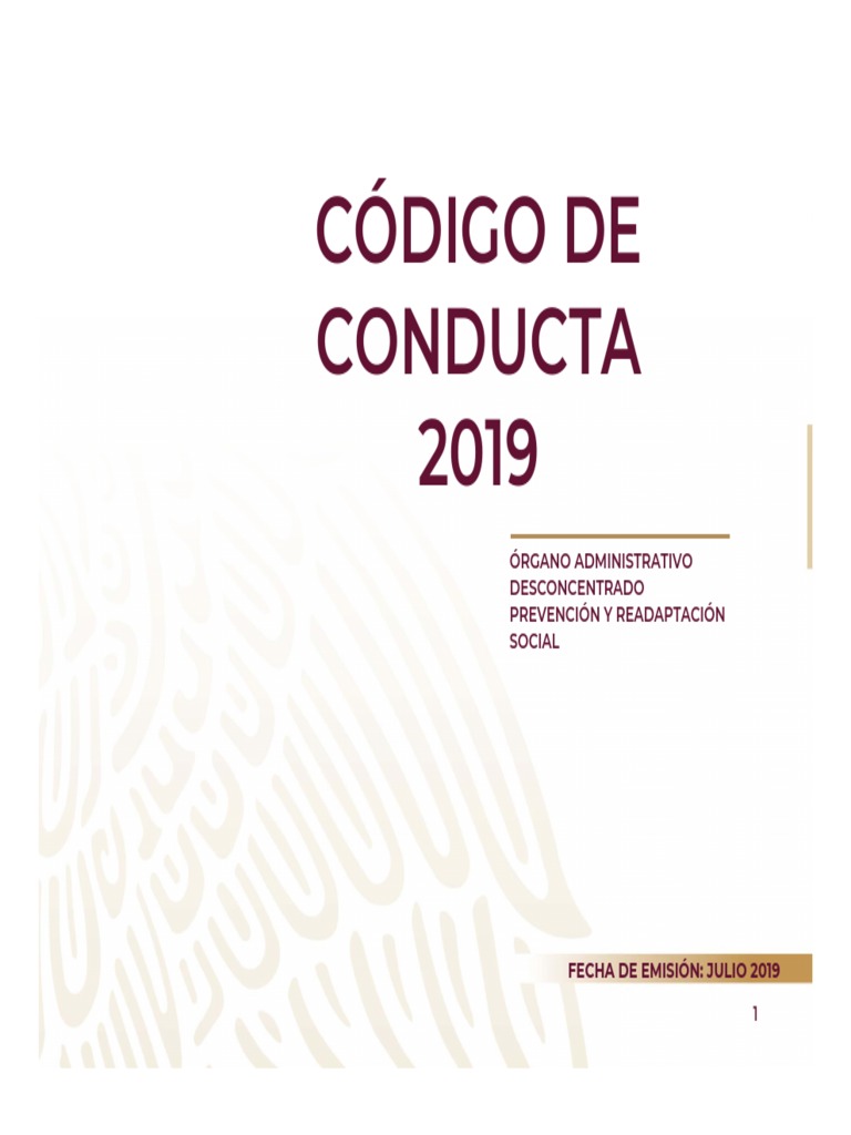 Código de Conducta 2019 PDF | PDF | Estudios de género | Igualdad de género