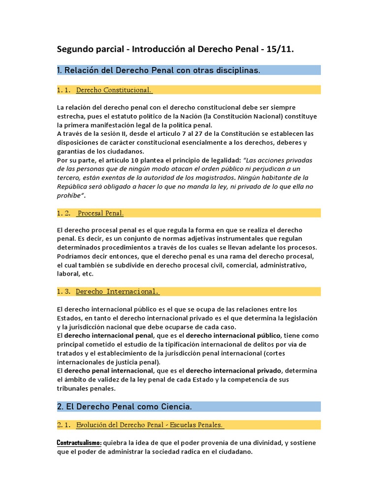 Segundo parcial.pdf | PDF | Derecho penal | Ley procesal