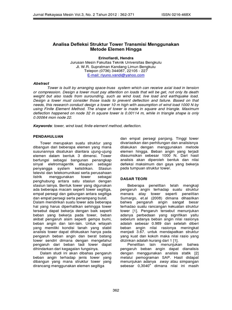 Metode Elemen Hingga PDF | PDF