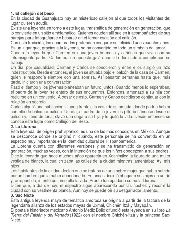 La magia de las leyendas mexicanas | PDF