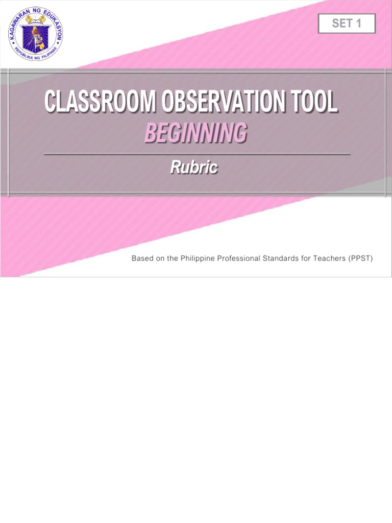 COT Beginning 2019 Rubric | PDF | Educational Assessment | Learning