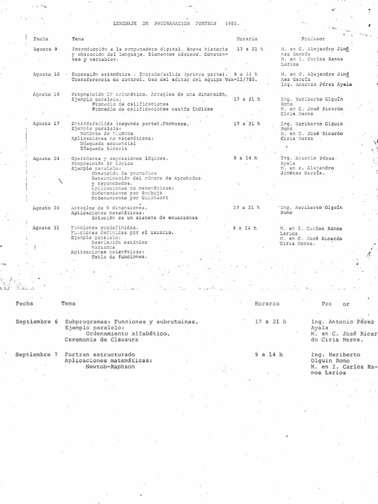 Lenguaje de Programacion Fortran PDF | PDF | Lenguaje de programación ...