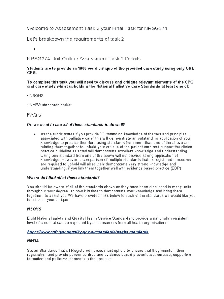 Palliative Care Nursing Assesment 2 | PDF | Medicine | Health Care