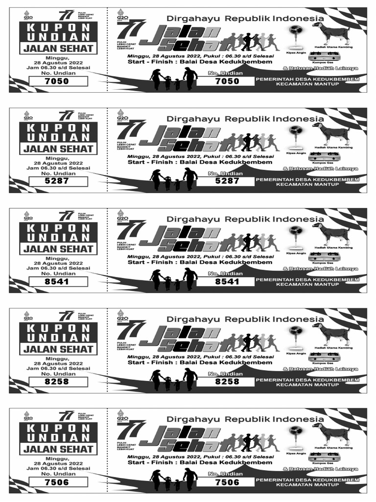 KUPON JALAN SEHAT KEDUKBEMBEMcopy.jpg.docx | PDF