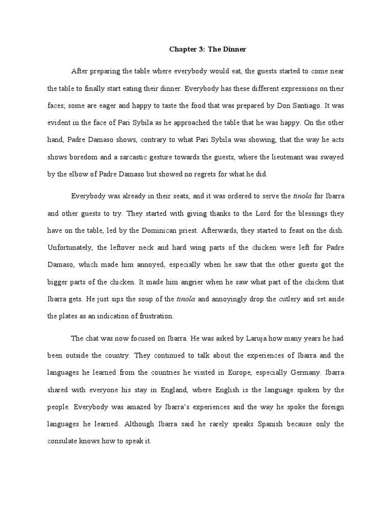 Noli Me Tangere-Chapter 3 | PDF