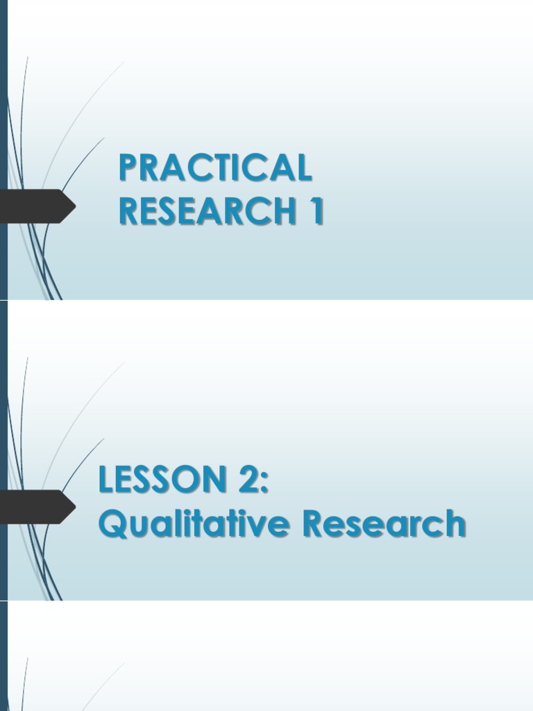 (WCC) PR1 - Lesson 2 | PDF | Qualitative Research | Data