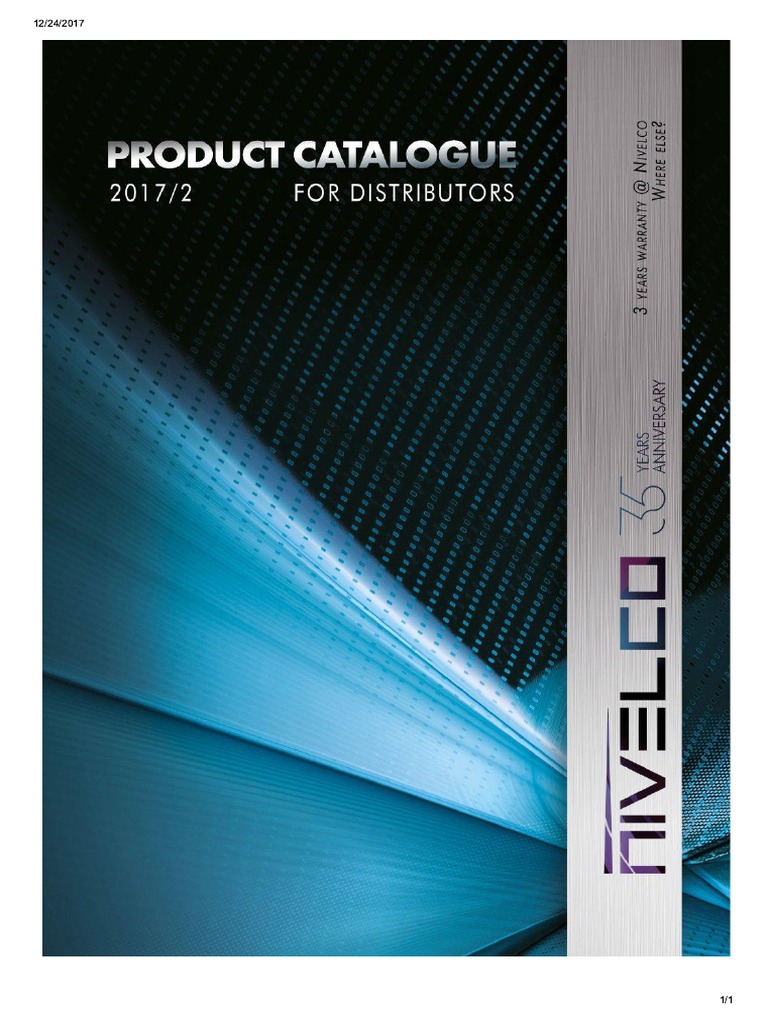 NIVELCO - Product - Catalog - 2017 Price PDF | Descargar gratis PDF | Sales | Business