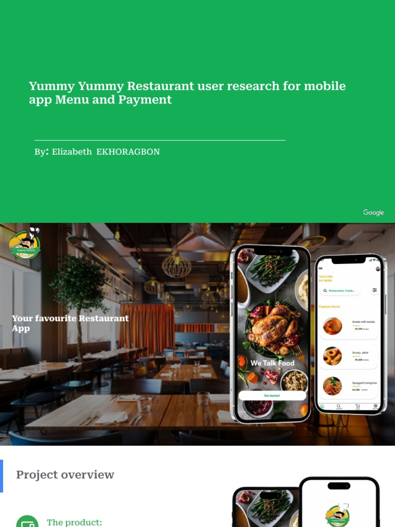 Yummy Yummy Restaurant Menu and Payment App Case Study | PDF | Usability | Cyberspace