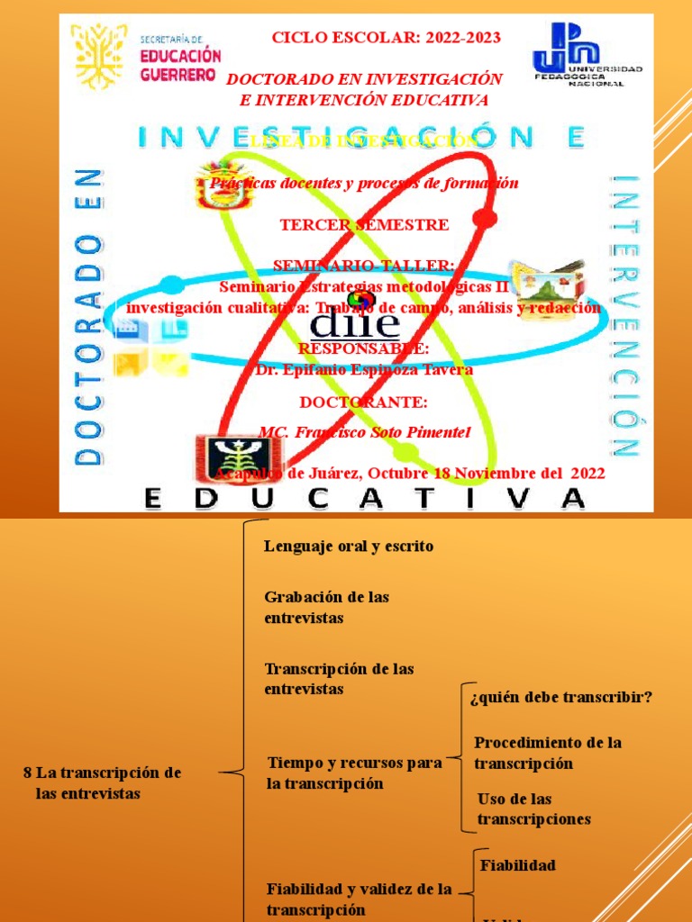 CAP. 8 La Transcripción de La Entrevista | PDF | Validez (Estadísticas)