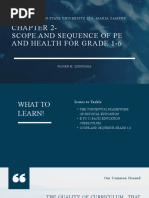 K to 12 PE and Health Curriculum Guide | PDF