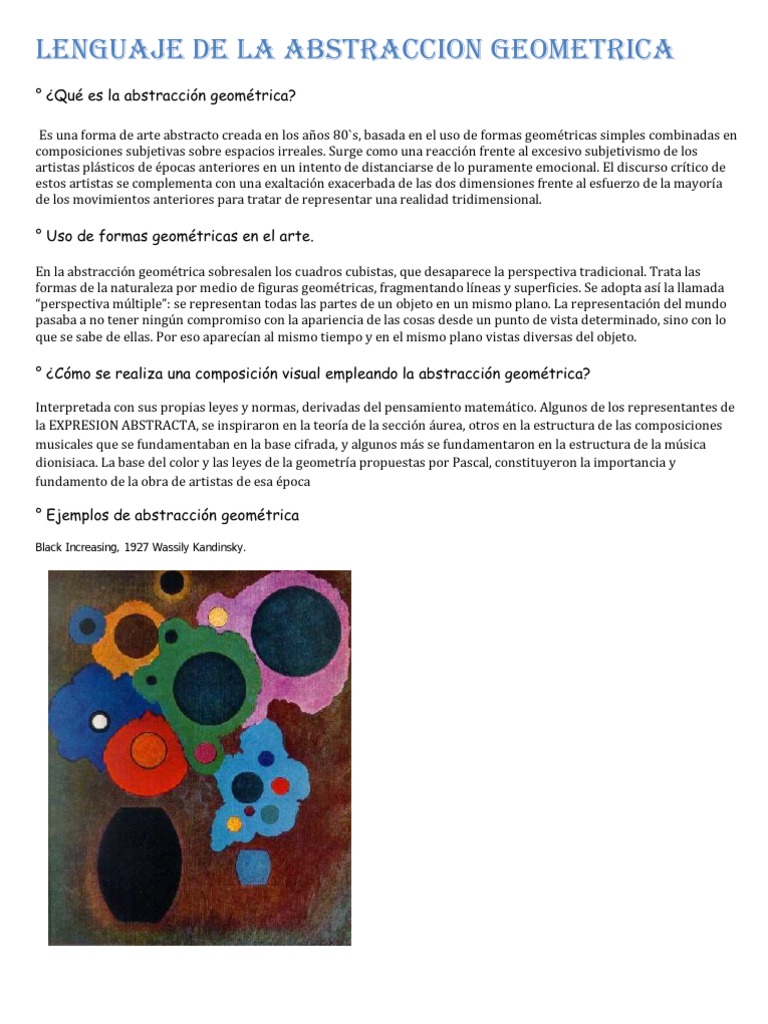 Lenguaje de La Abstraccion Geometric A | PDF | Arte