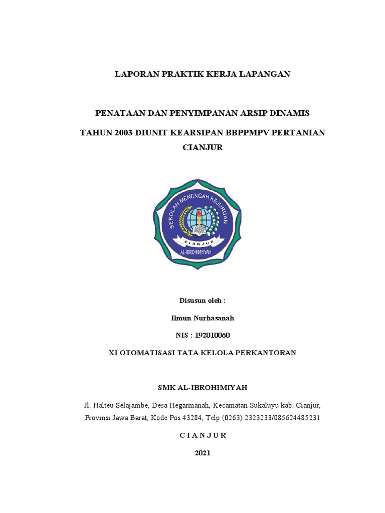 Ilmun Nurhasanah Laporan Prakerin Bismillah Sukses | PDF