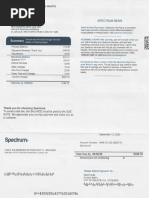 Spectrum Bill | PDF | Fee | Cheque