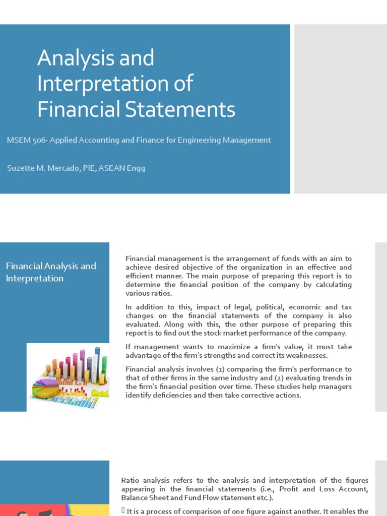Module 3 Analysis and Interpretation of Financial Statements | PDF ...