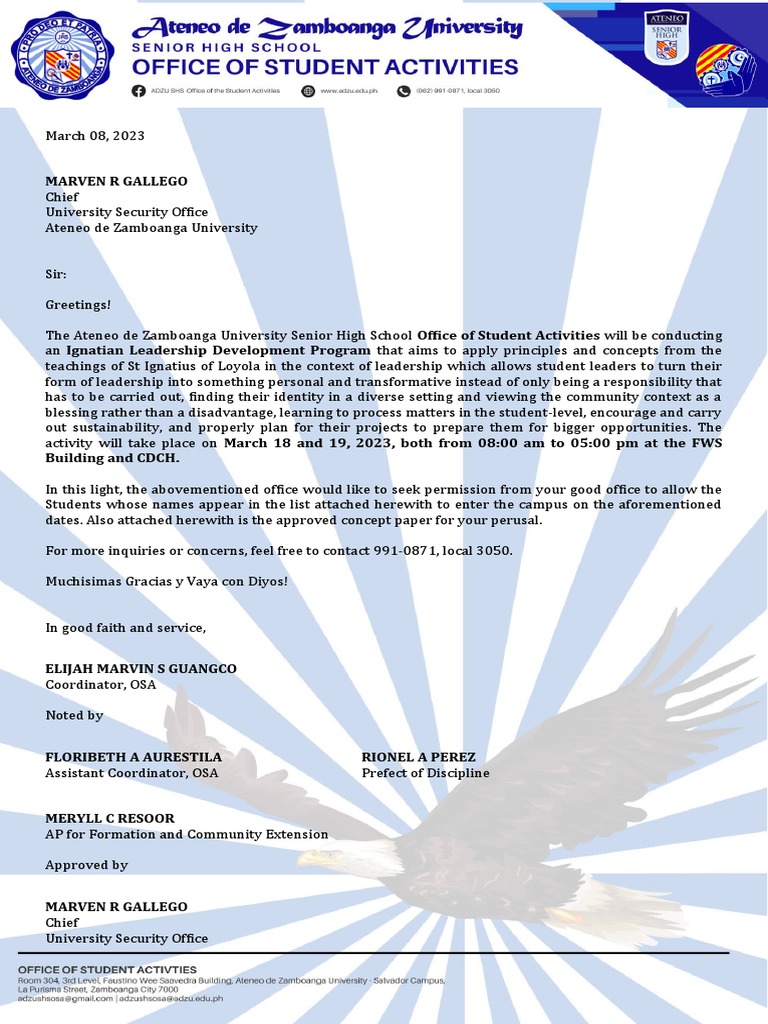 ILDP Edited Letter For USO | PDF