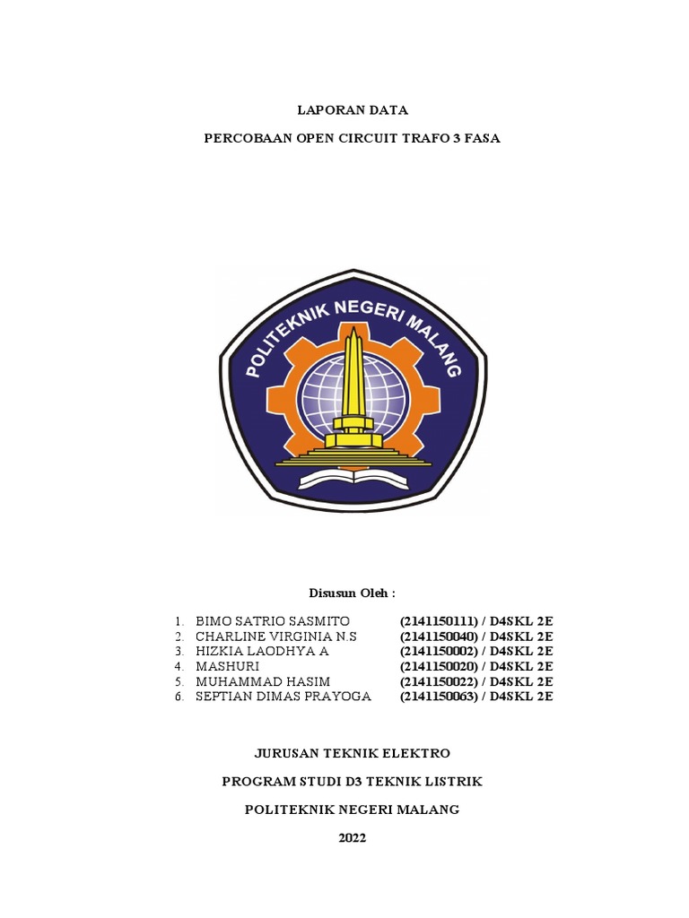 Open Circuit Trafo 3 Fasa ( | PDF