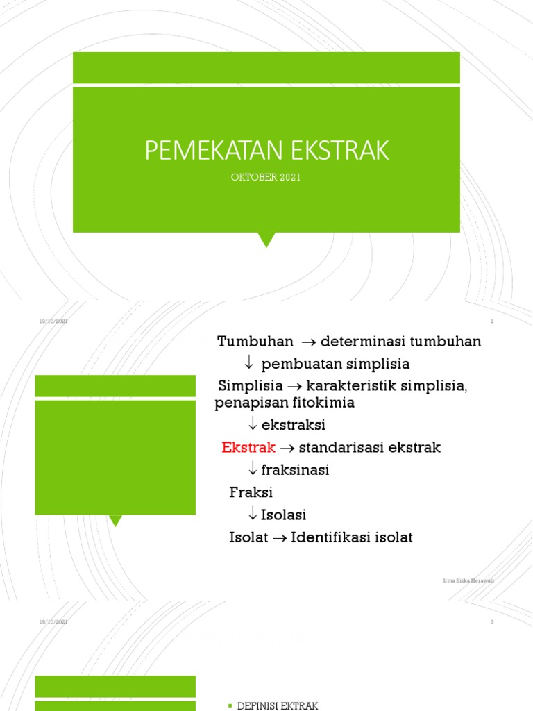 7 - EKSTRAK Dan PEMEKATAN EKSTRAK | PDF