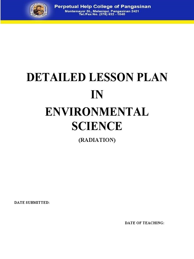 Detailed Lesson Plan Radiation | Download Free PDF | Electromagnetic ...