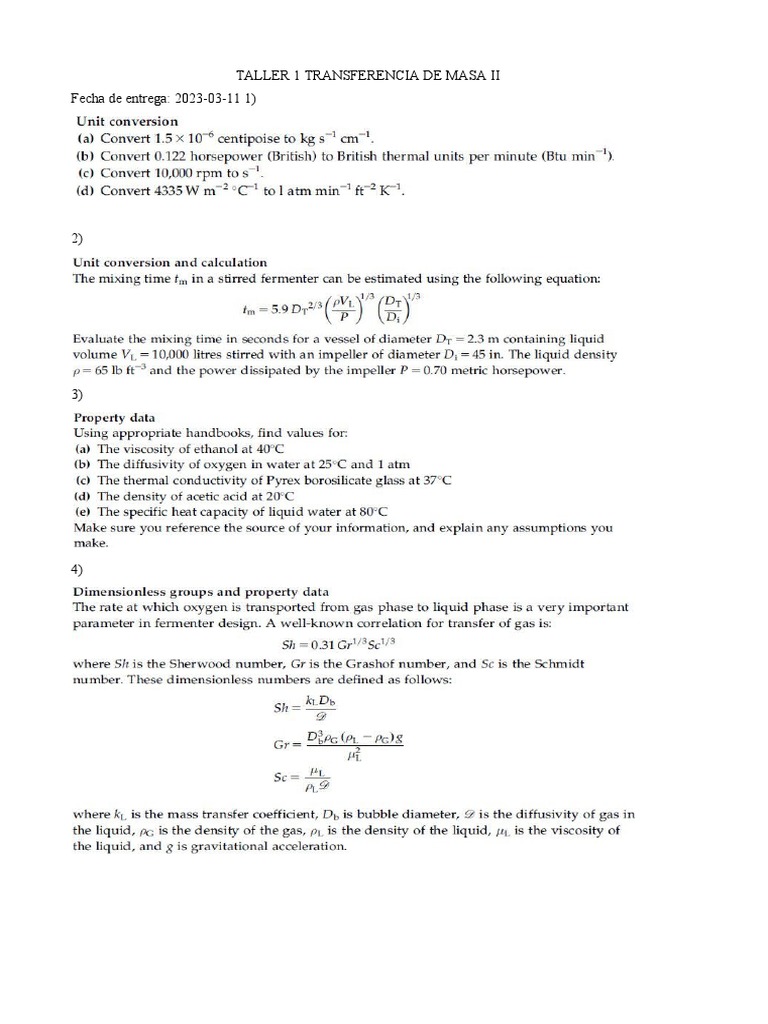 Taller 1 Pdf Science Mathematics