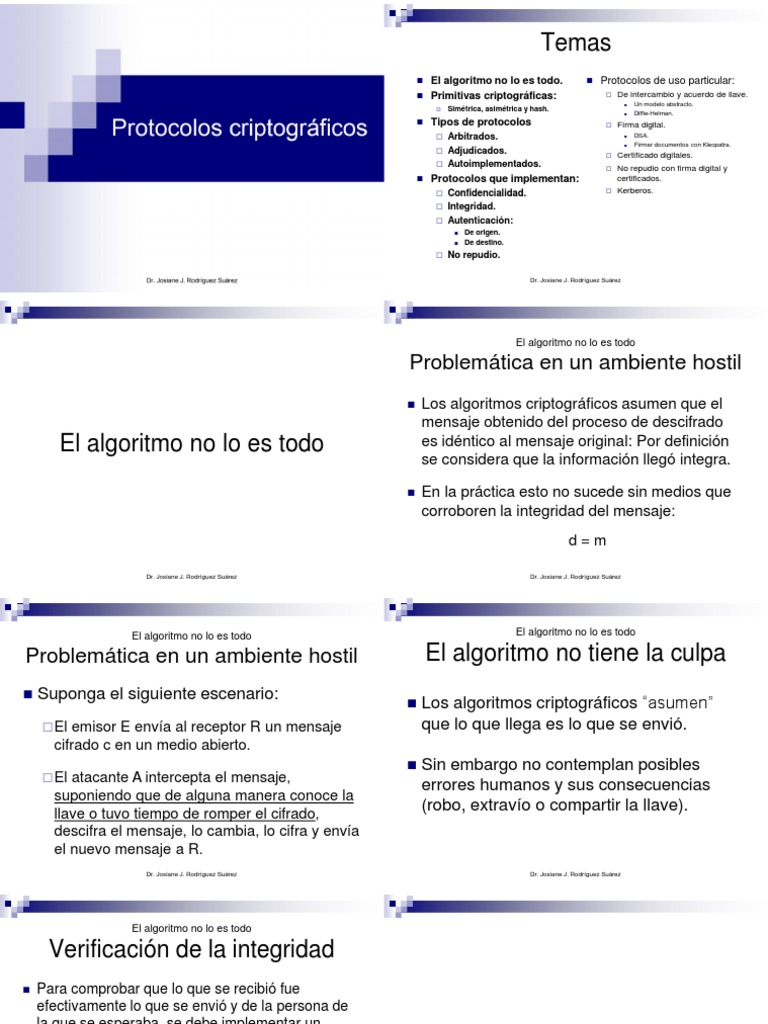 Protocolos Criptograficos | PDF | Criptografía | Criptografía de clave ...