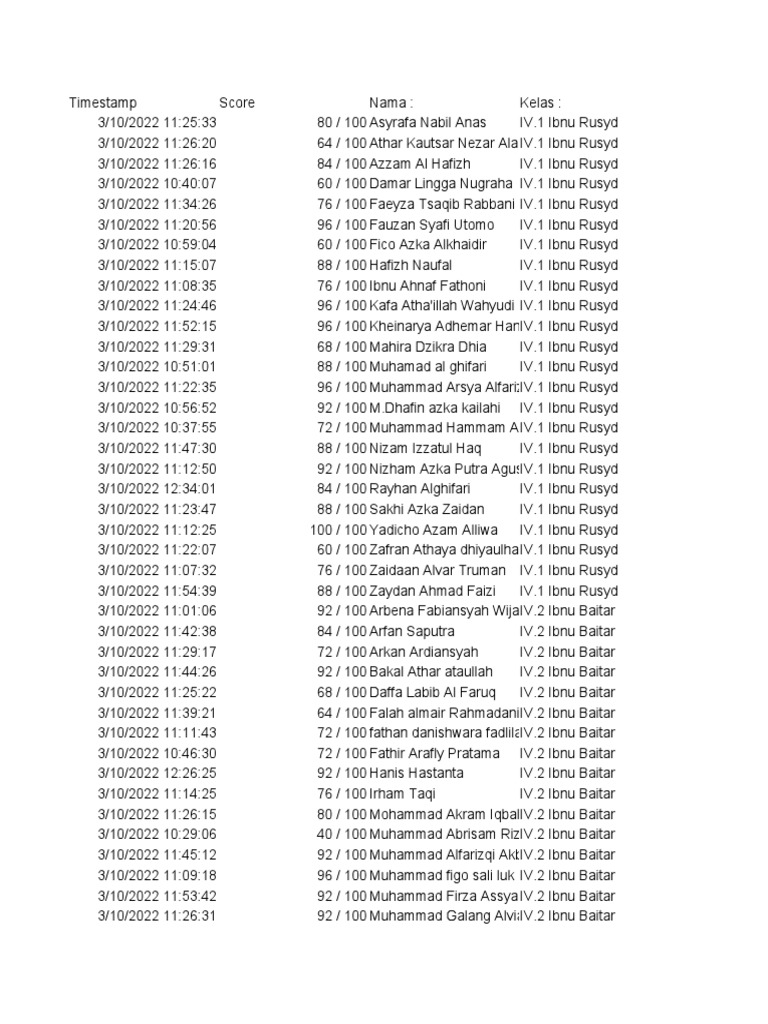 PTS PJOK (Jawaban) | PDF