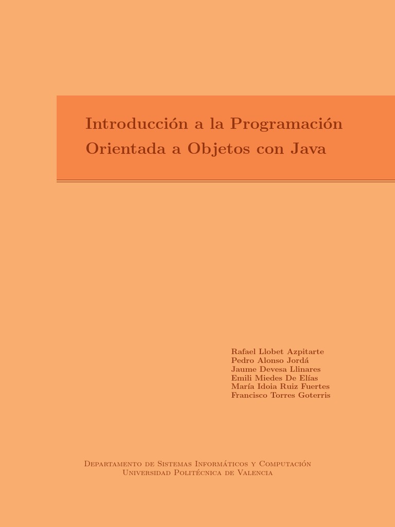 Introduccion A La Programacion Orientada A Objetos Con Java PDF | PDF | Objeto (informática ...